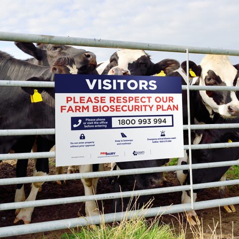 Biosecurity Sign Social - ProDairy